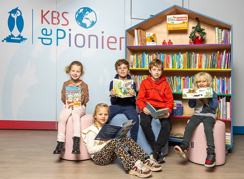 Zwerfboeken bij KBS de Pionier - Hei & wei